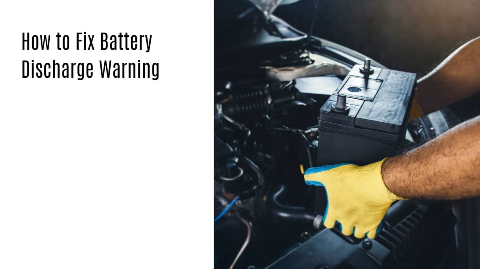Battery discharge warning - why is it on and how to fix it?