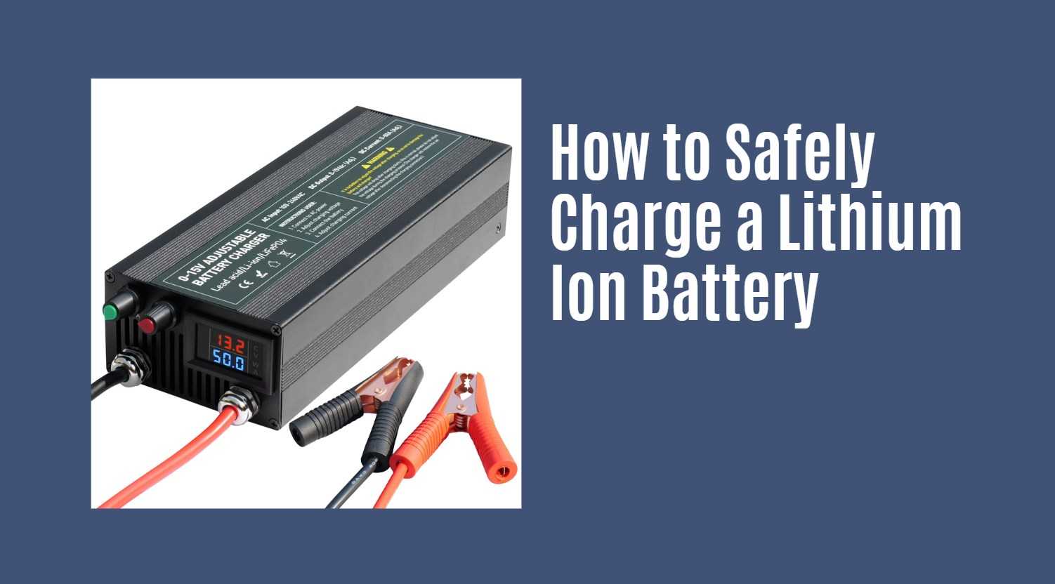 Can I charge a lithium ion battery with a regular battery charger? | Redway Battery